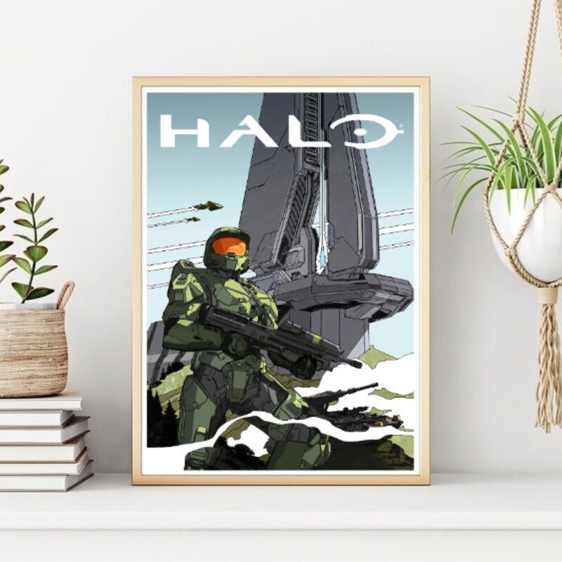 Halo Game Poster - Etsy