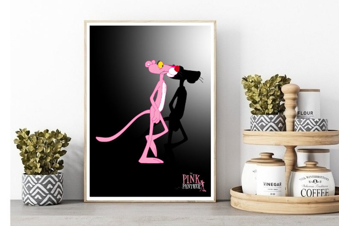 Pink Panther Poster Print Classic Character Wall Print - Etsy