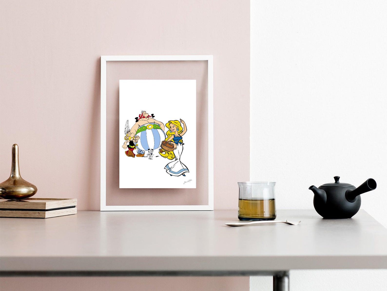 Asterix & Obelix Poster/print, Cartoon Wall Print, Printable Wall Art ...