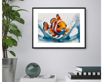 Clown Fish Instant Printable Digital Download - Etsy