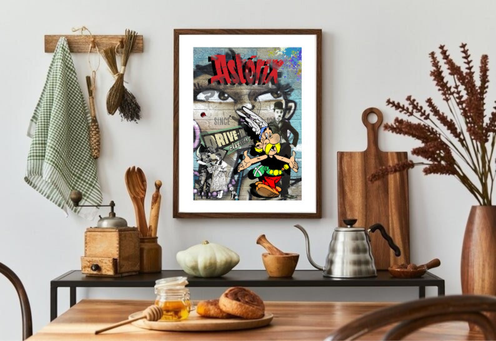 Asterix the Gaul Cartoon Comic Character Graffiti Poster/print ...