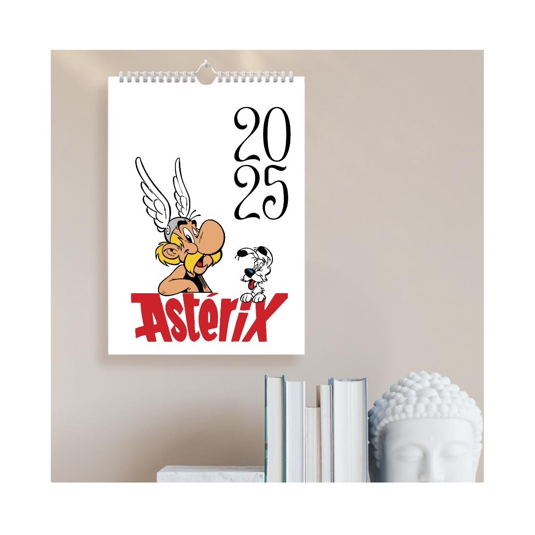 2025 Asterix Calendar, PRINTABLE A4, 2025 Printable Wall Calendar ...