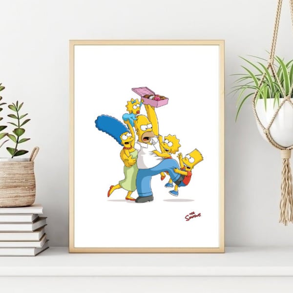 Simpsons Poster - Etsy UK