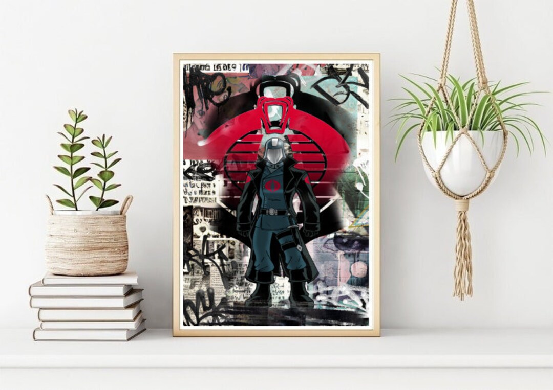 Retro 80s Cartoon Character Graffiti Poster/print, Classic Cartoon ...