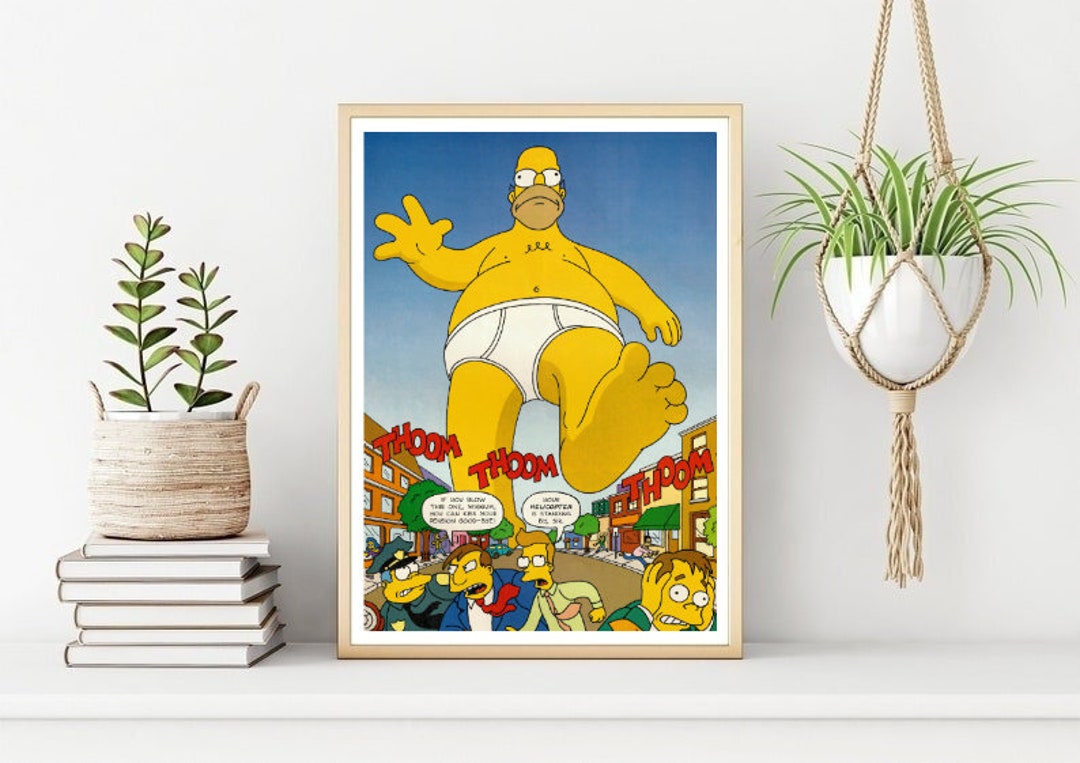 The Simpsons Poster/print, Classic Comic/cartoon Wall Print, Printable ...
