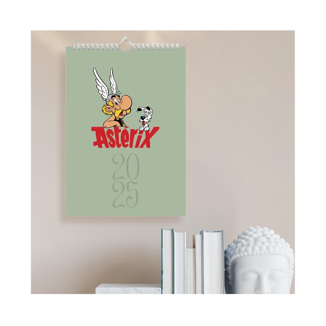 Asterix 2025 Wall Calendar: Printable A4 Monthly Planner (digital ...
