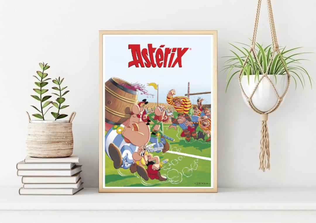 Asterix and Obelix Cartoon Comic Character Poster/print, Printable Wall ...