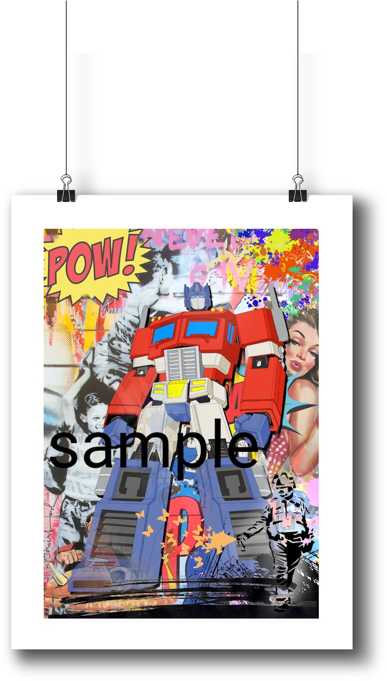 Retro 80s Cartoon Character Poster/print, Classic Cartoon Printable ...