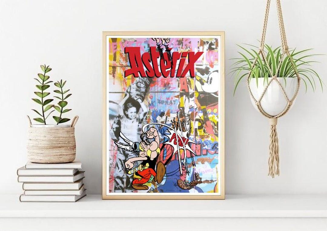 Asterix Graffiti Poster/print, Classic Comic/cartoon Character ...