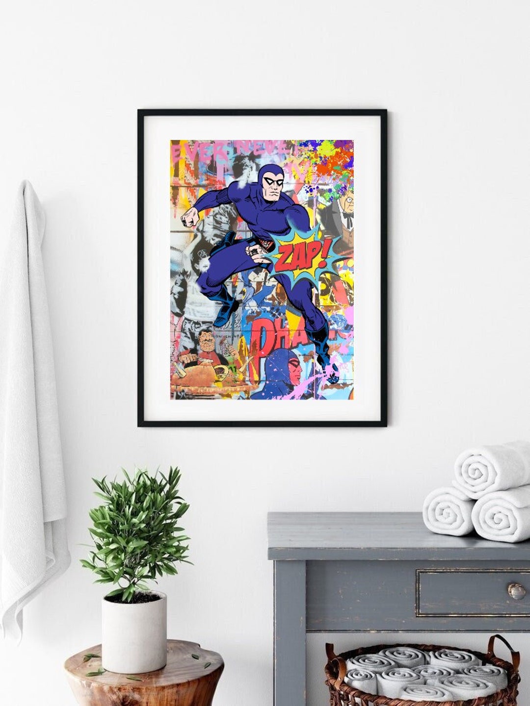 The Phantom Wall Print/poster, Classic Cartoon Character Wall Art ...