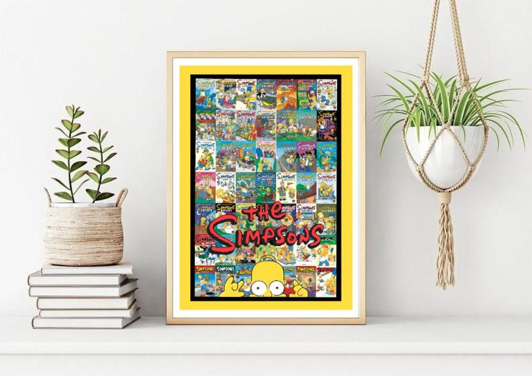The Simpsons Poster/print, Classic Comic/cartoon Wall Print, Printable ...