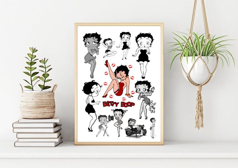 Betty Boop Print/poster Classic Character Printable Wall Art - Etsy