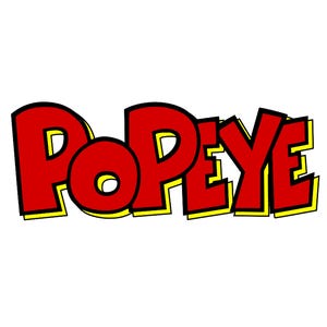 SVG - Popeye Emblem Logo, Classic, Comic, Cartoon, TV, Movie - Digital ...