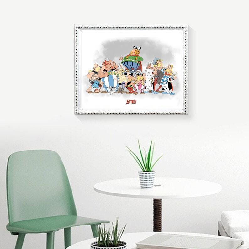 Asterix the Gaul Poster: Classic Cartoon Art Print (digital Download ...