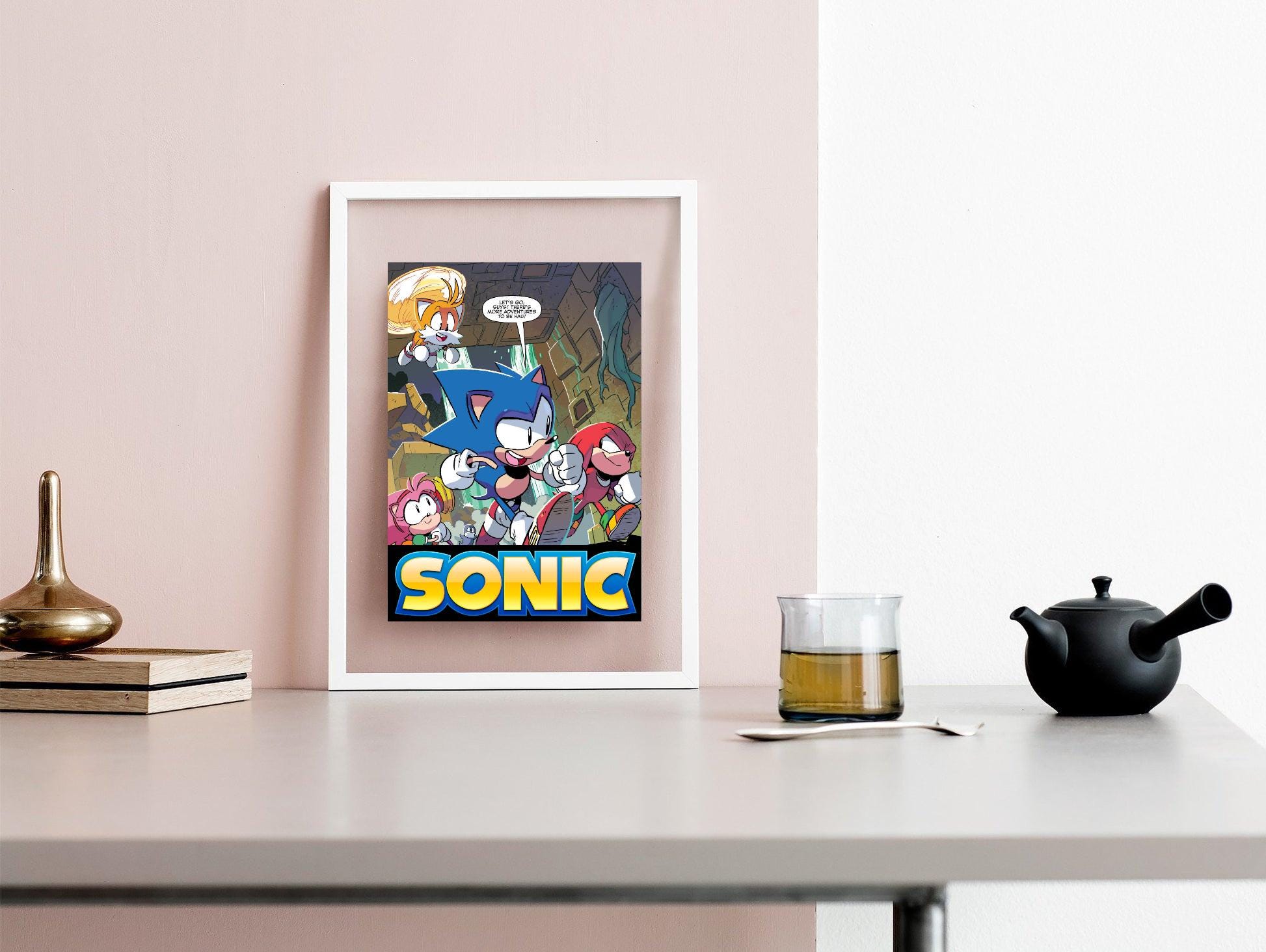 Video Game Poster, Sonic the Hedgehog Poster/print, Printable Arcade ...