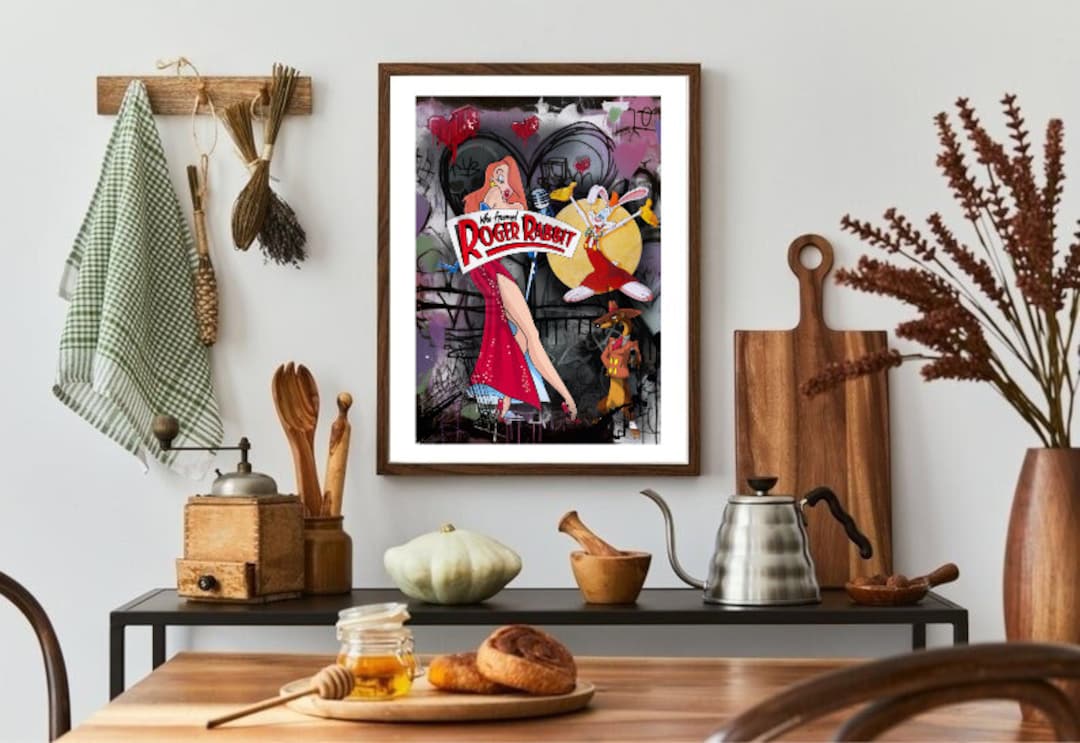 Who Framed Roger Rabbit Graffiti Poster/print, Classic Cartoon ...