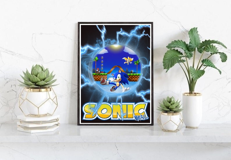 Sonic the Hedgehog Poster/print Printable Sonic Wall Art - Etsy