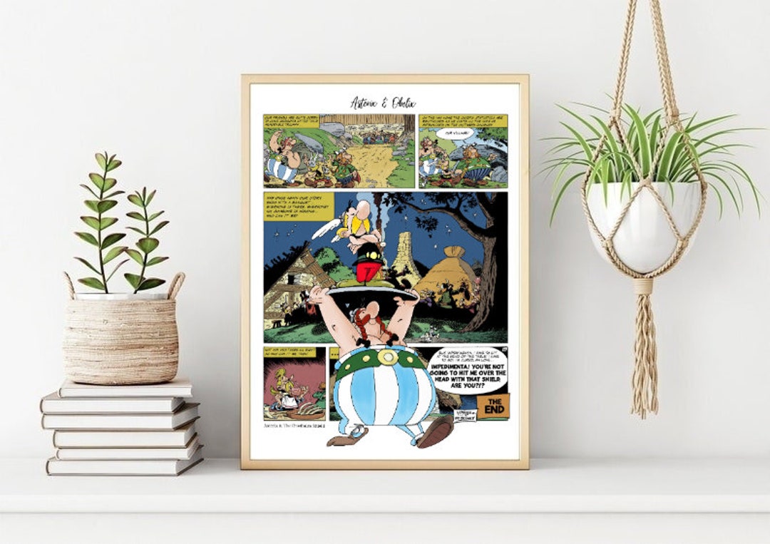 Asterix & Obelix Poster/print, Classic Comic/cartoon Wall Print ...