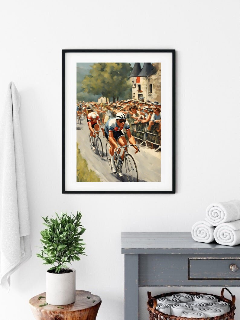 Cycling Poster/print, Cycle Race Printable Wall Art, Cycling Tour ...