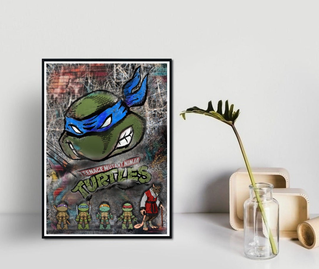 Retro 80s Cartoon Character Graffiti Poster/print, Classic Cartoon ...