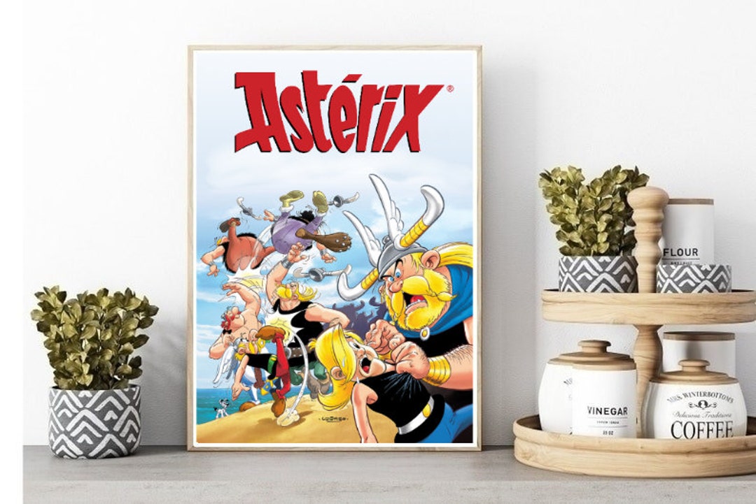 Asterix and Obelix Cartoon Comic Character Poster/print, Printable Wall ...