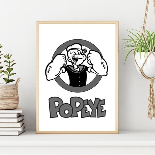Popeye Printable Art - Etsy