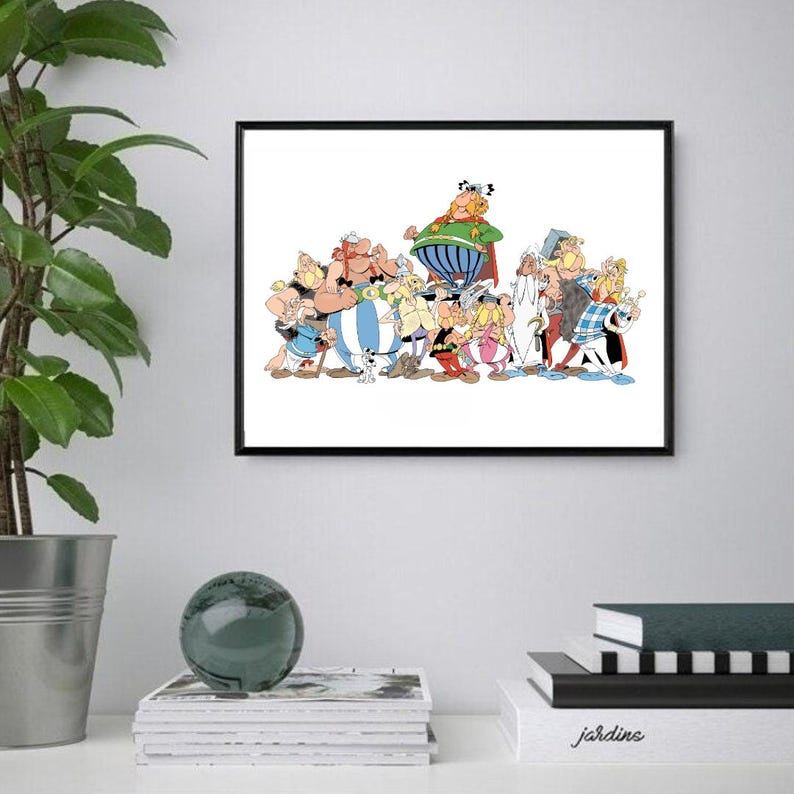 Asterix the Gaul Poster: Classic Cartoon Art Print (digital Download ...