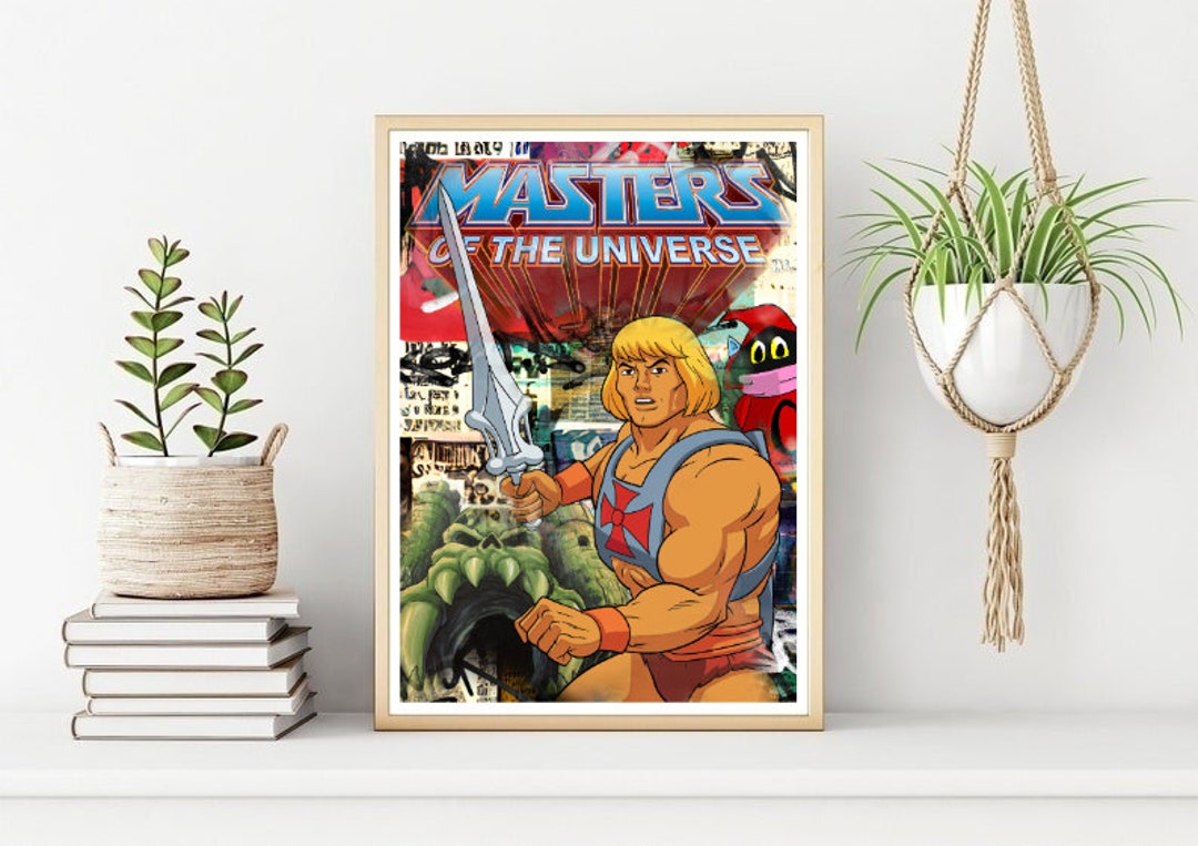Retro 80s Cartoon Character Graffiti Poster/print, Classic Cartoon ...