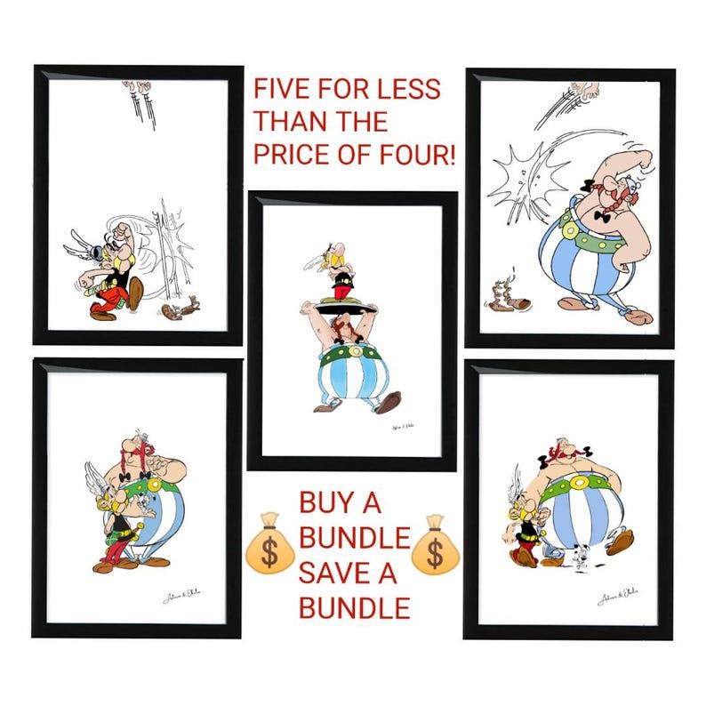 SUPER SPECIAL OFFER!! Asterix A4 Poster Bundle, Classic Character ...