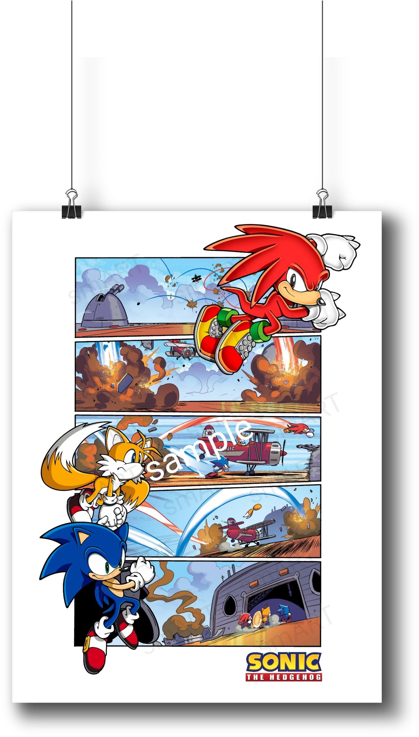 Sonic the Hedgehog Poster: Printable Arcade Wall Art (digital Download ...