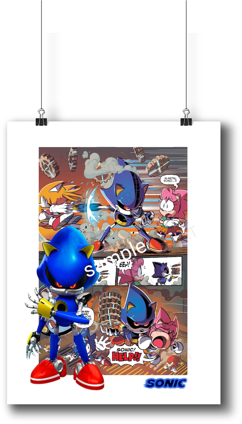 Video Game Poster, Sonic the Hedgehog Poster/print, Printable Arcade ...