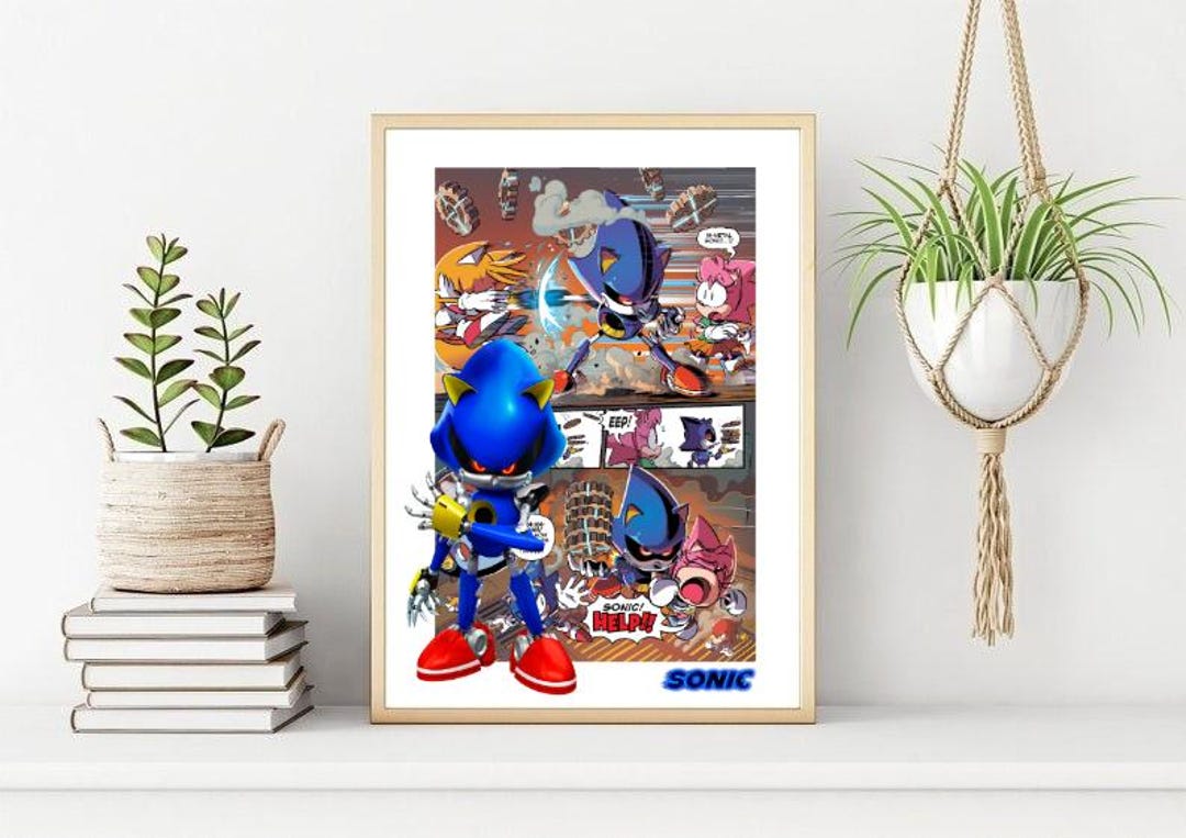 Video Game Poster, Sonic the Hedgehog Poster/print, Printable Arcade ...