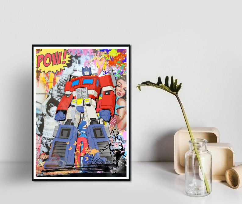 80s Cartoon Print, Retro Character Wall Art (digital Download) - Etsy