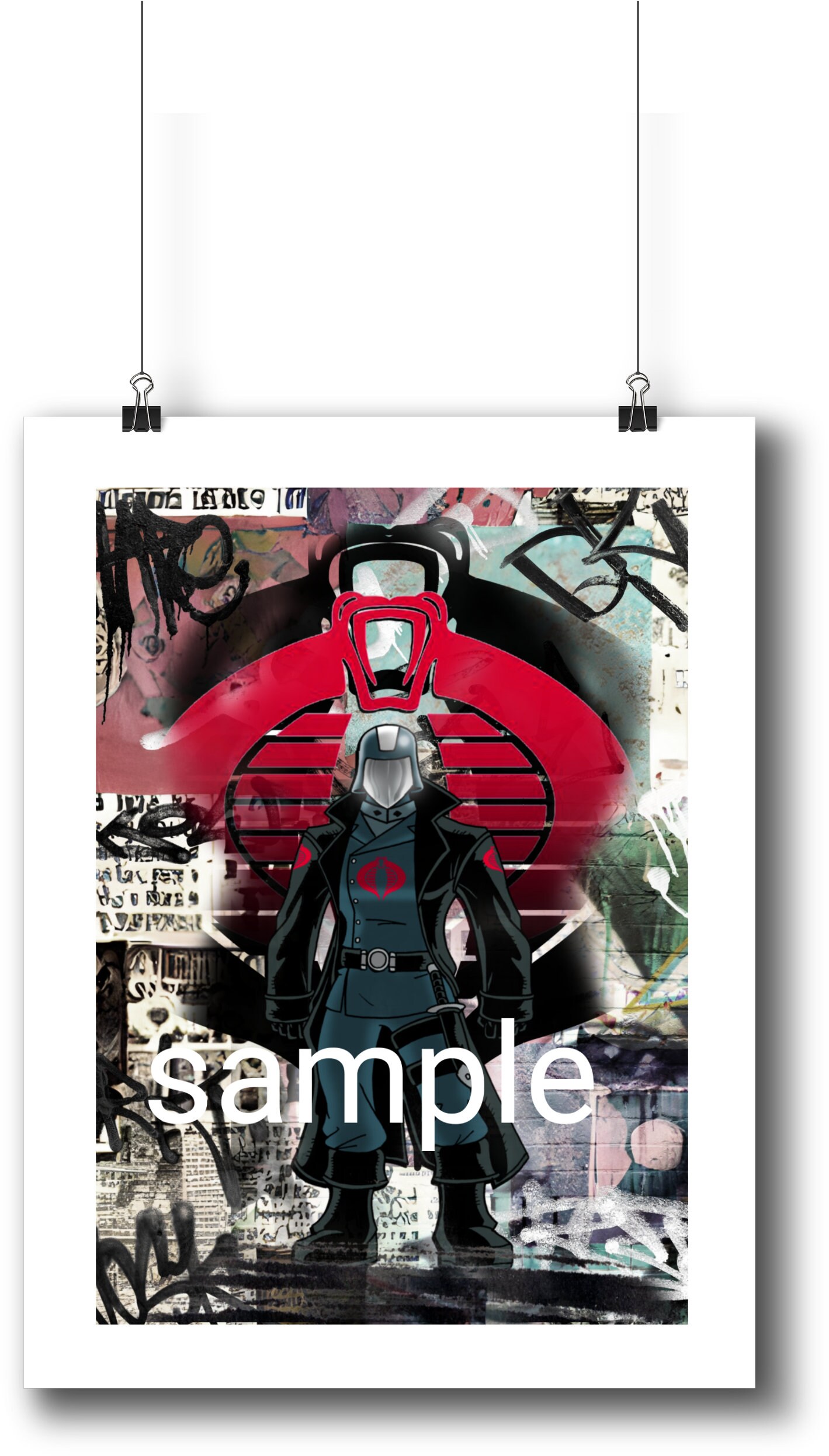 Retro 80s Cartoon Character Graffiti Poster/print, Classic Cartoon ...