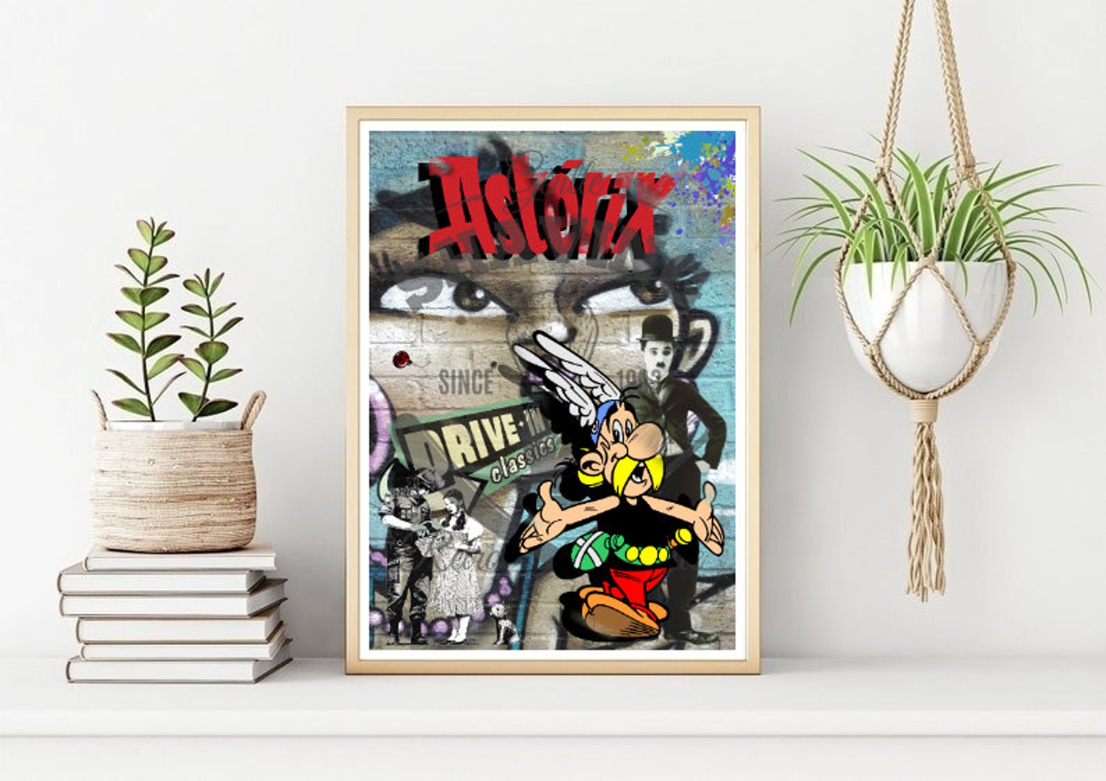 Asterix the Gaul Cartoon Comic Character Graffiti Poster/print ...