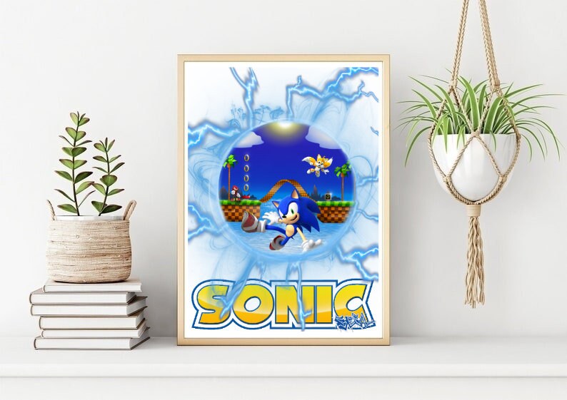 Sonic the Hedgehog Poster/print Printable Sonic Wall Art - Etsy