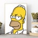 Homer Simpson Poster/print, Classic Comic/cartoon Wall Print, Printable ...