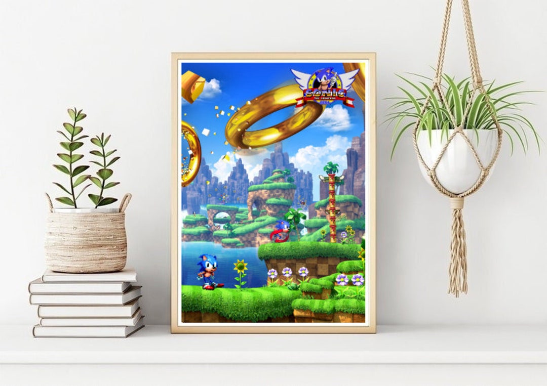 Video Game Poster, Sonic the Hedgehog Poster/print, Printable Arcade ...