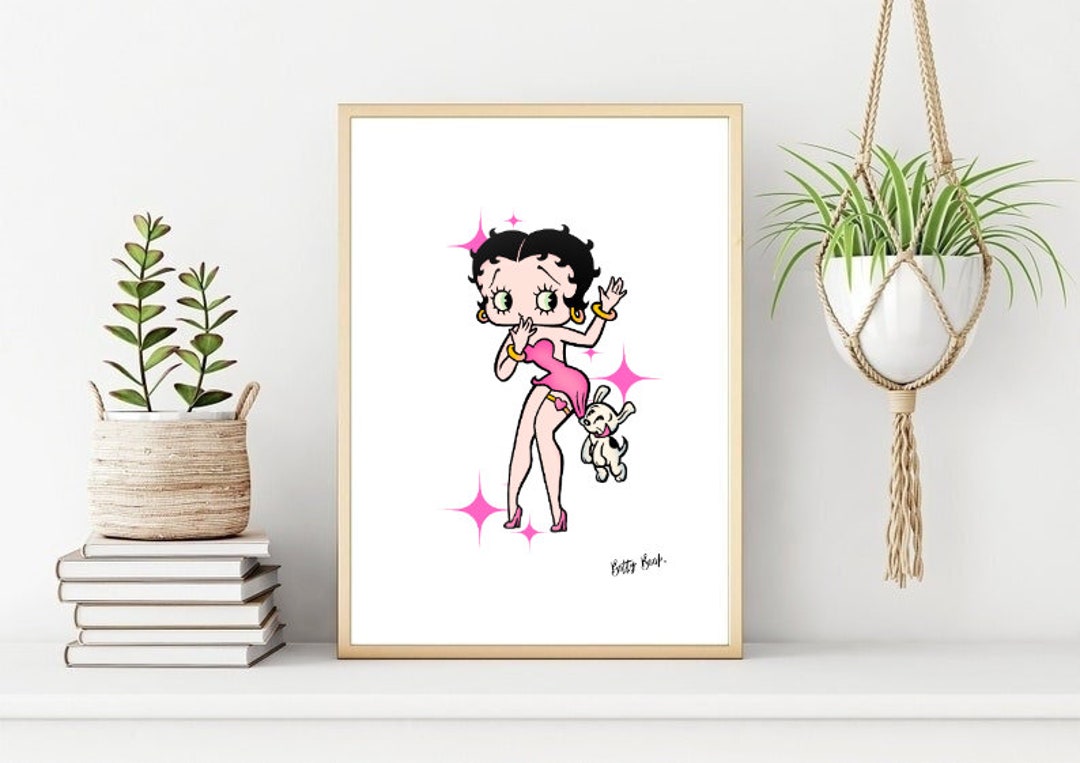 Betty Boop Print/poster, Betty Boop Wall Print, Instant Download ...