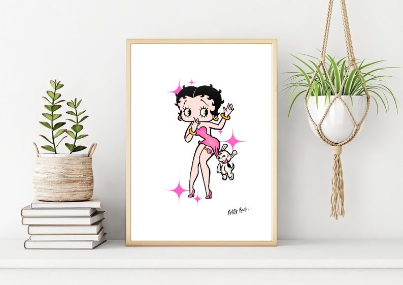 Betty Boop Print/poster, Betty Boop Wall Print, Instant Download ...