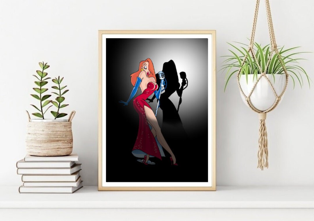 Who Framed Roger Rabbit Poster/print, Jessica Rabbit Wall Print ...