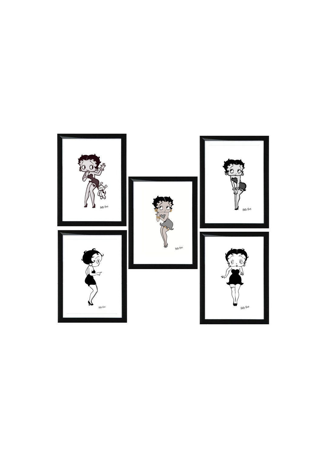 Betty Boop Poster Set: A4 Printable Wall Art (digital Download) - Etsy