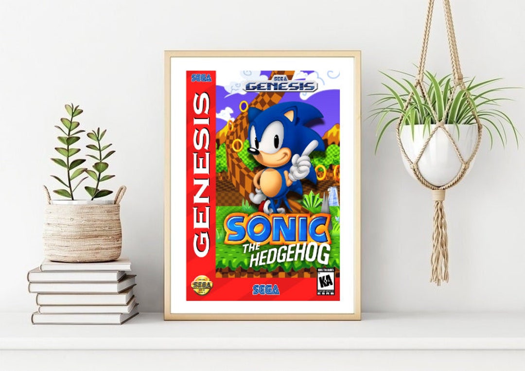 Video Game Poster, Sonic the Hedgehog Poster/print, Printable Arcade ...
