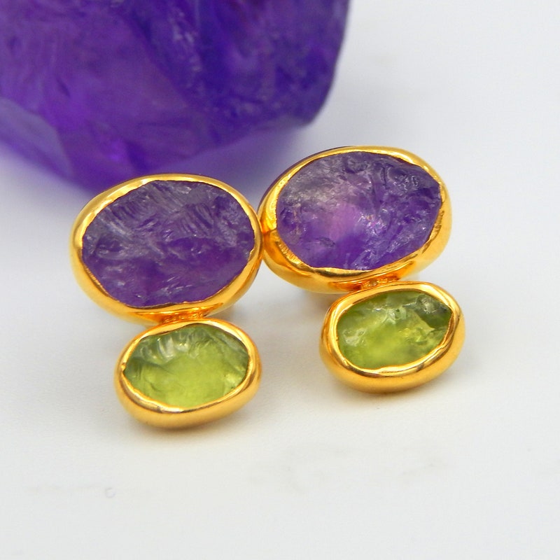 Amethyst and Peridot - Etsy