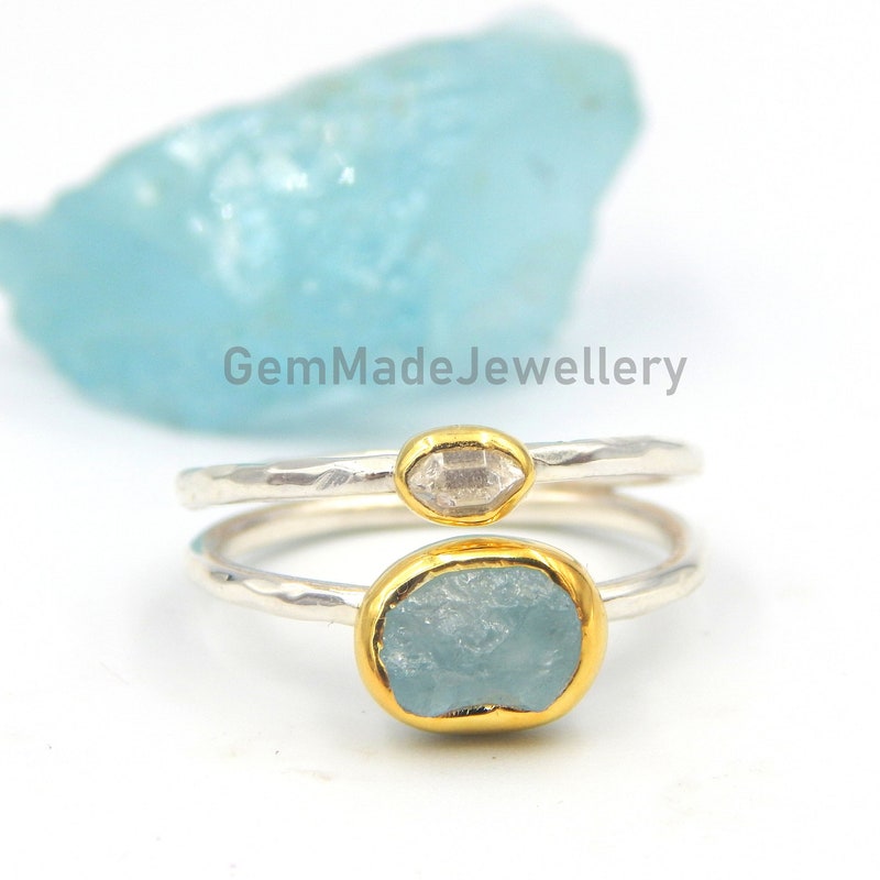 Rough Gemstone Ring - Etsy