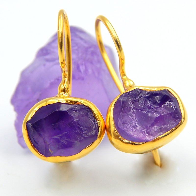 Raw Gemstone Jewelry - Etsy