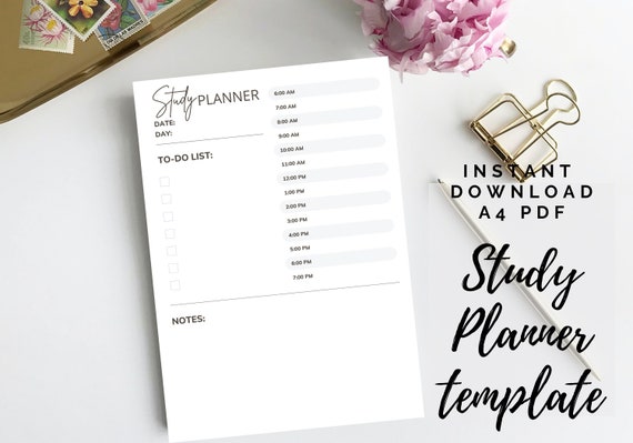 Law School Study Planner Template PDF Printable | Etsy