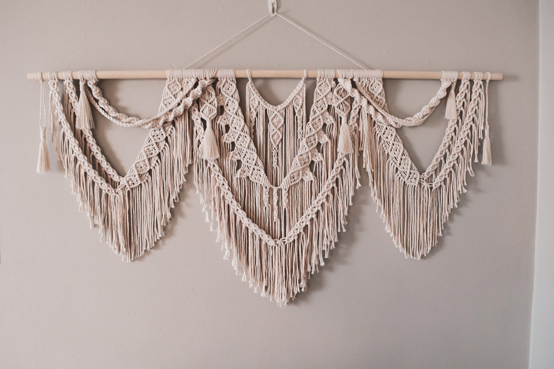 XL Macrame Pattern | ‘journey’ | Written PDF W/ Photos by Berryandclove ...