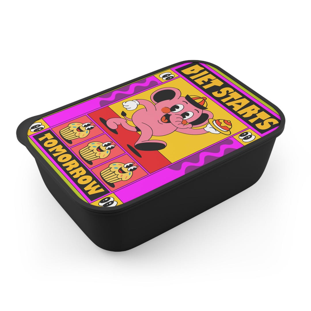 Colorful Cartoon Bento Box | Fun Food Container | Meal Prep Box With ...