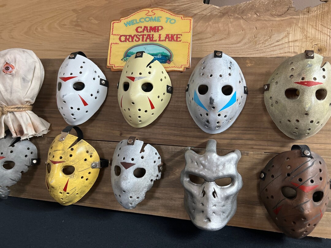 Friday the 13th Jason Voorhees 10 Mini Masks Display - Etsy